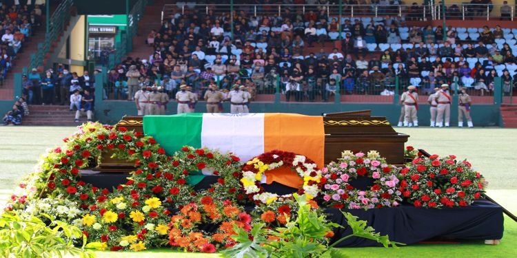 Former CM J D Rymbai laid to rest with full state honours , top leaders ...
