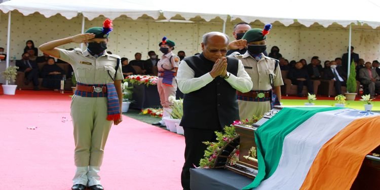 Former CM J D Rymbai laid to rest with full state honours , top leaders ...