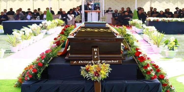Former CM J D Rymbai laid to rest with full state honours , top leaders ...